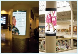 Column Lighting, Led Light Boxes for Sale, Curved Led Light Box