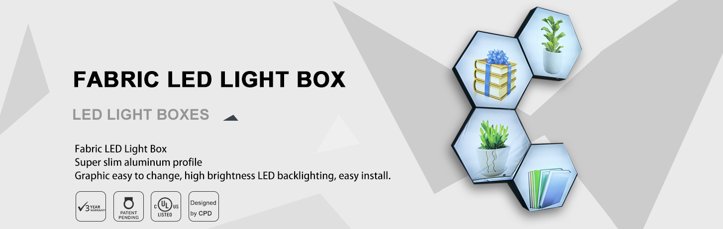 Led Fabric Light Box, Led Fabric Display, Fabric Light Box | CPD Lighting
