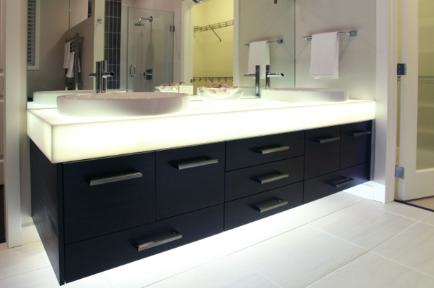 How to install LED Panels under Corian? - CPD LED Lighting